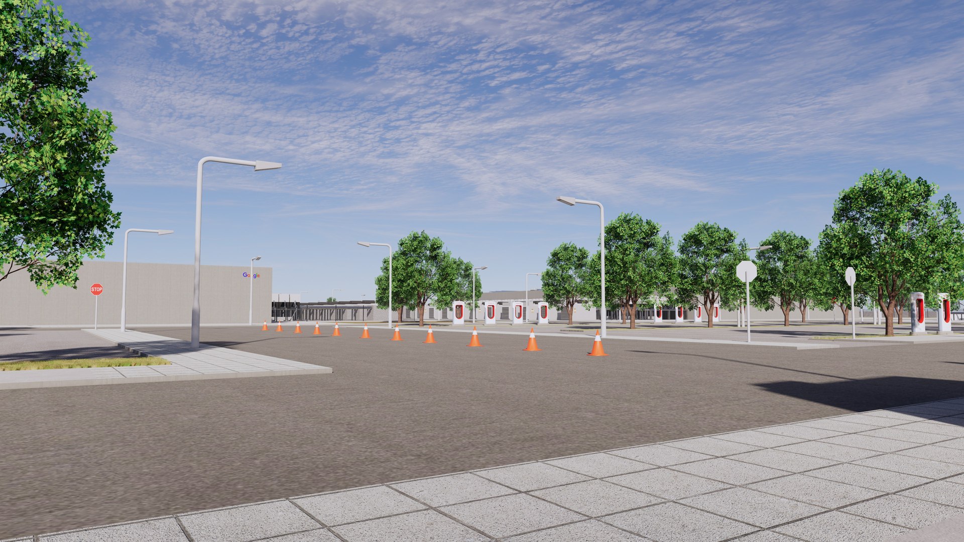 3D model Google Data Center Building with Interior - TurboSquid 2113354