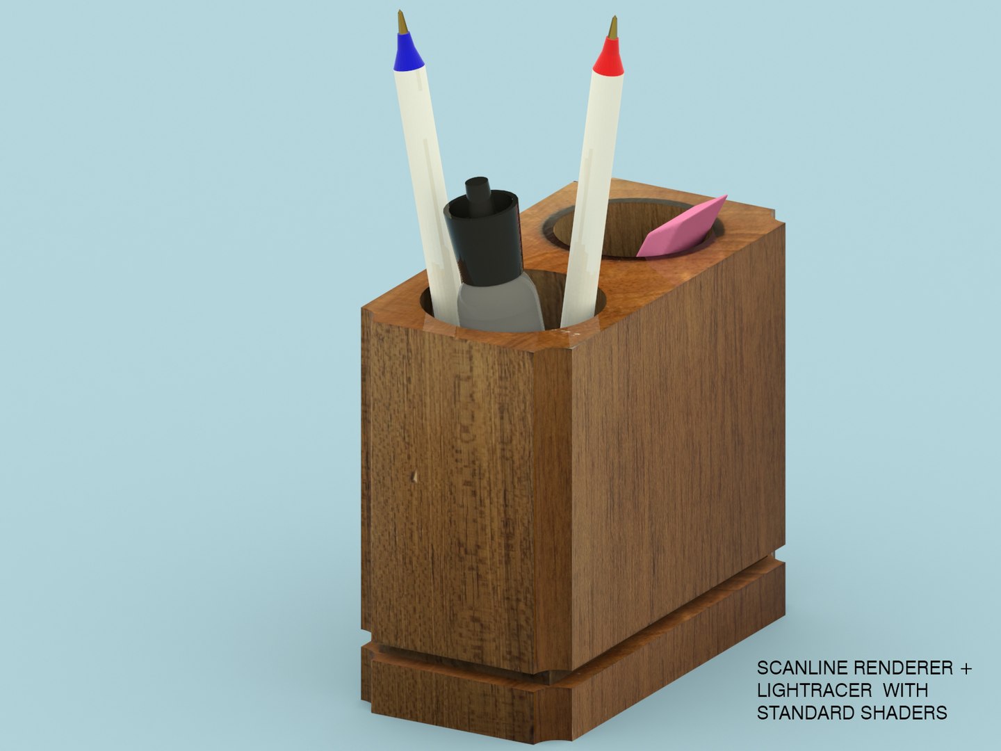 3d Model Rustic Wood