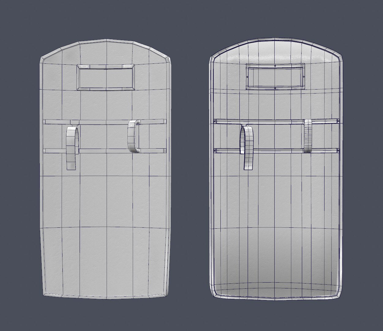 3d police shield pbr ready model