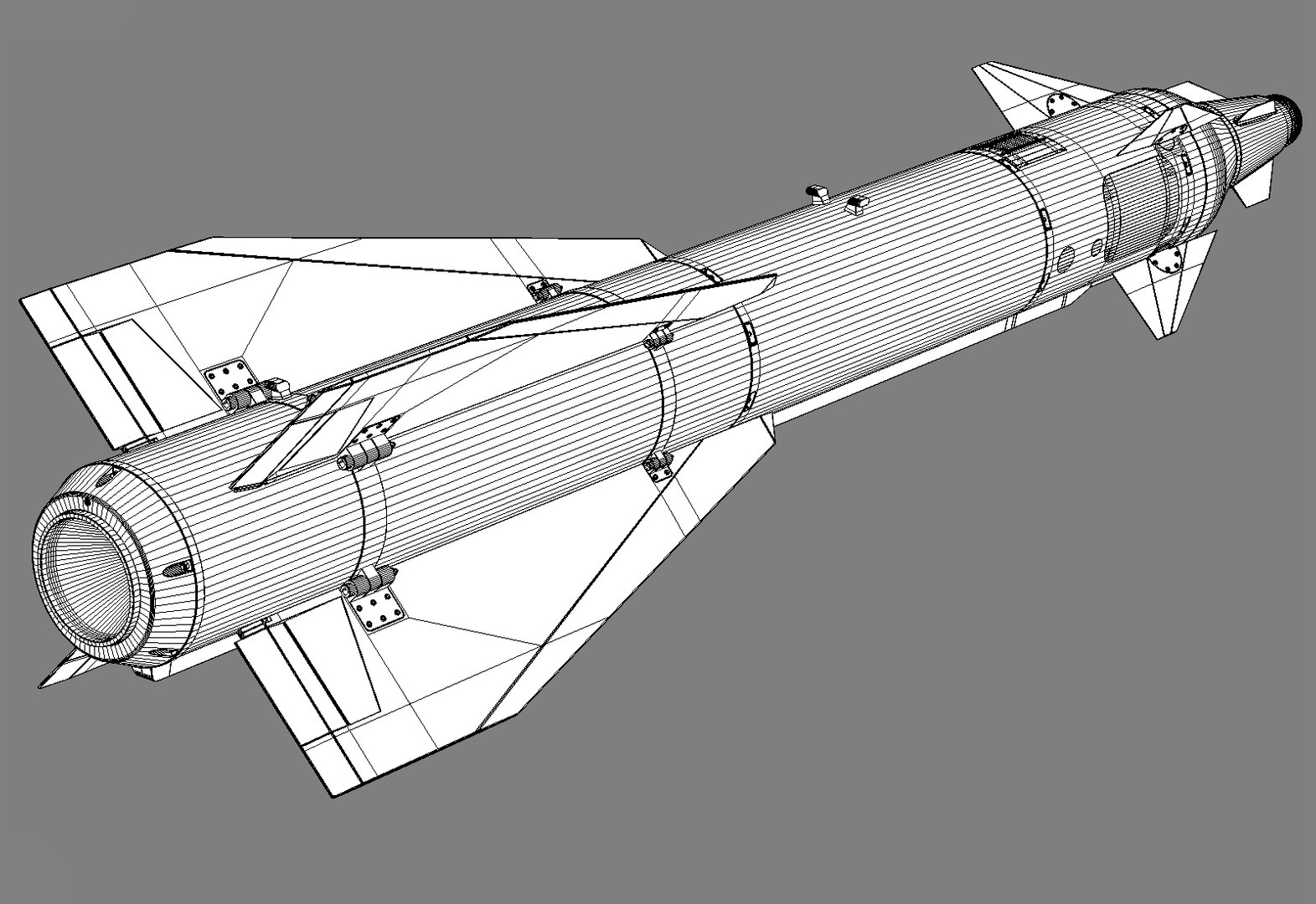 3d kh-29 missile model