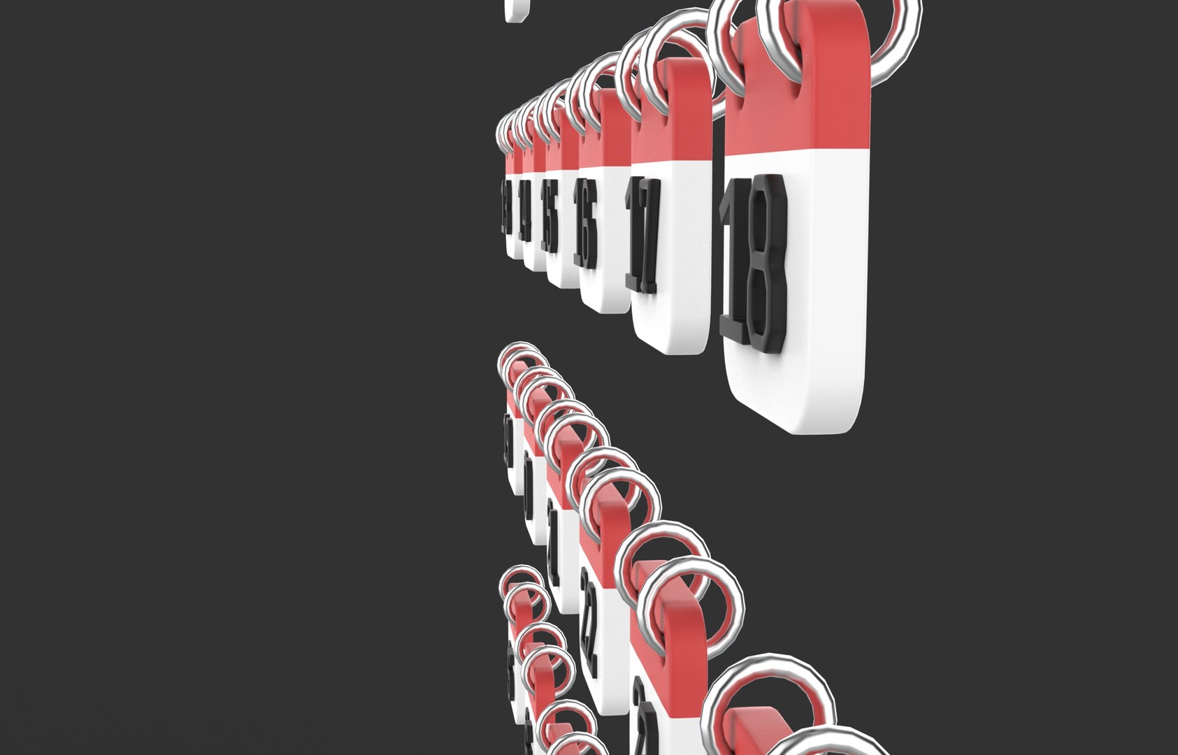 Calendar Icon 1- 31 3D Model 3D Model - TurboSquid 2334376