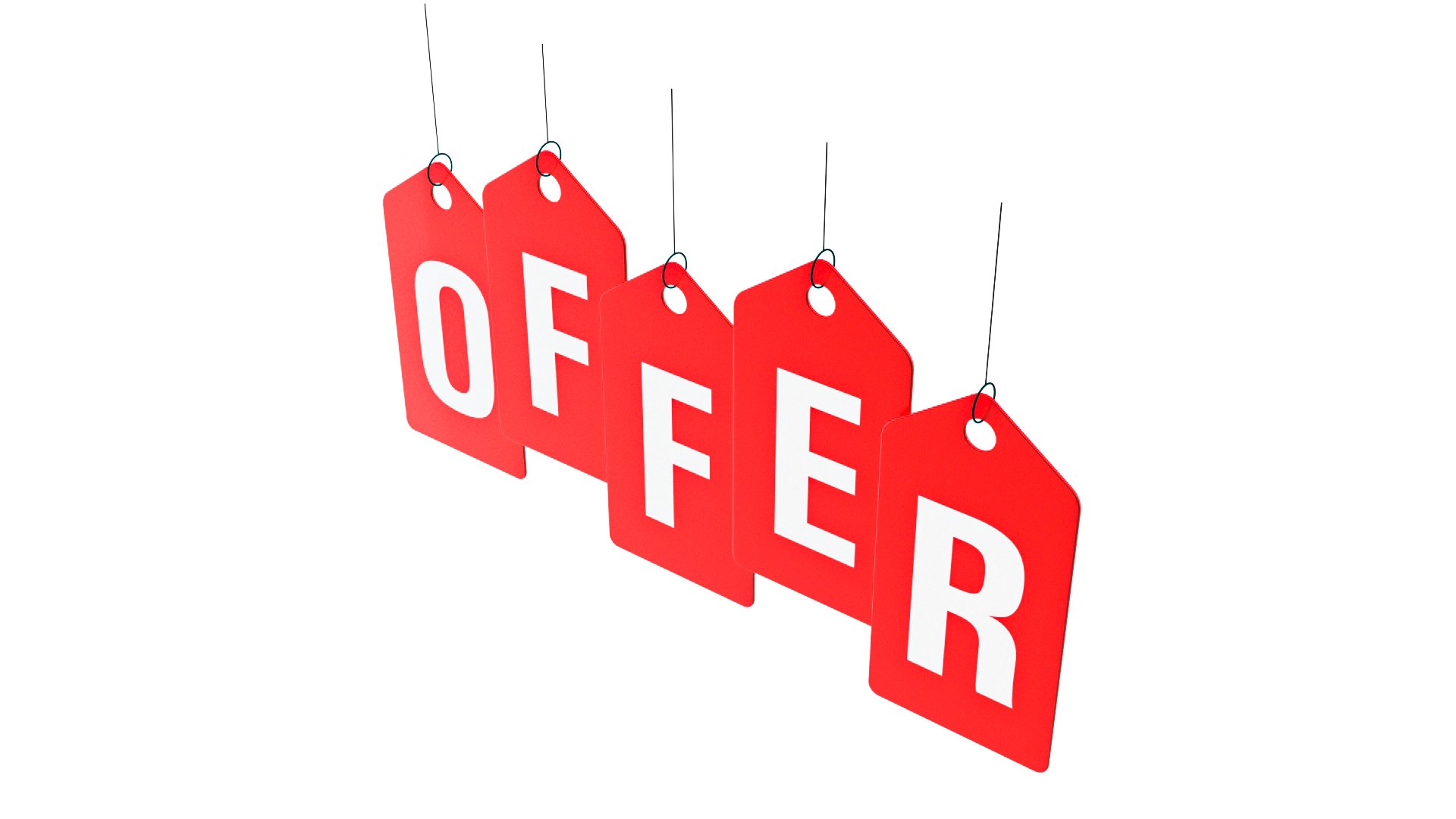 3D Offer Sign Model - TurboSquid 2271709