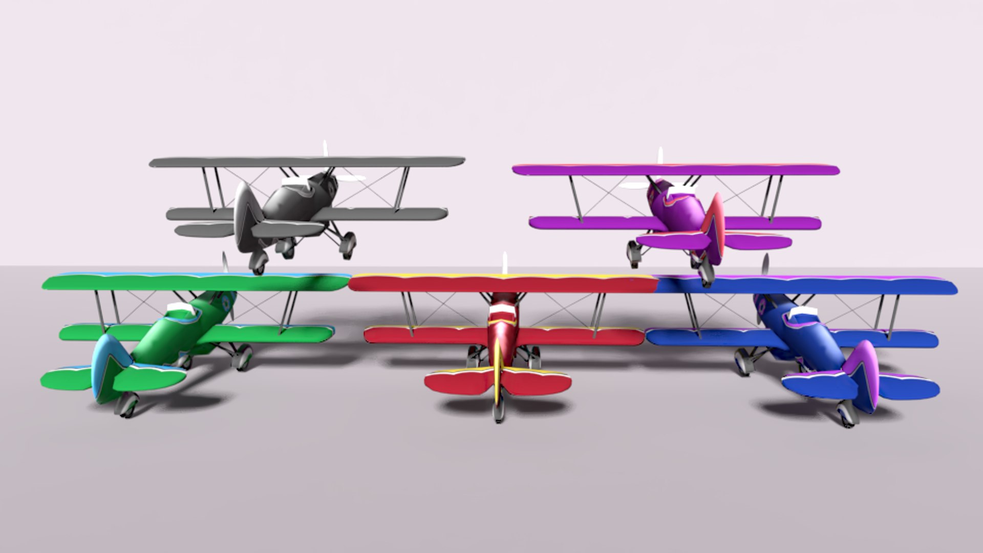 Biplane model - TurboSquid 1394192