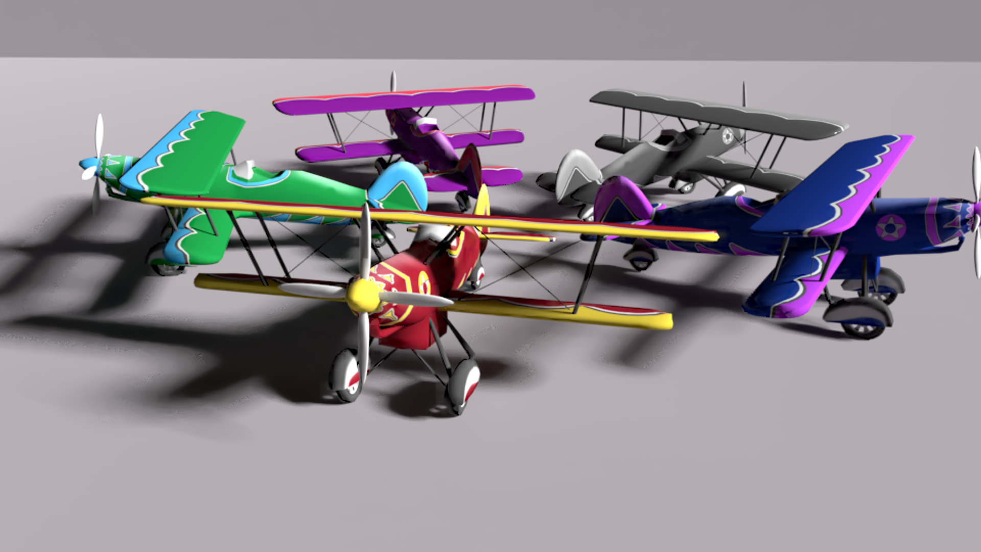 Biplane model - TurboSquid 1394192