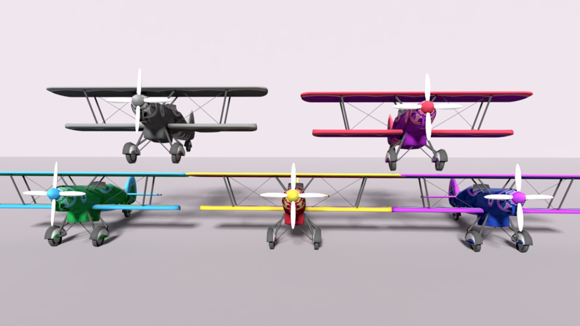 Biplane model - TurboSquid 1394192