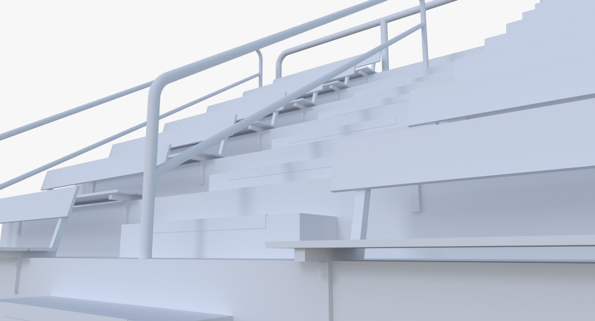 Bleacher Blender 3d Model