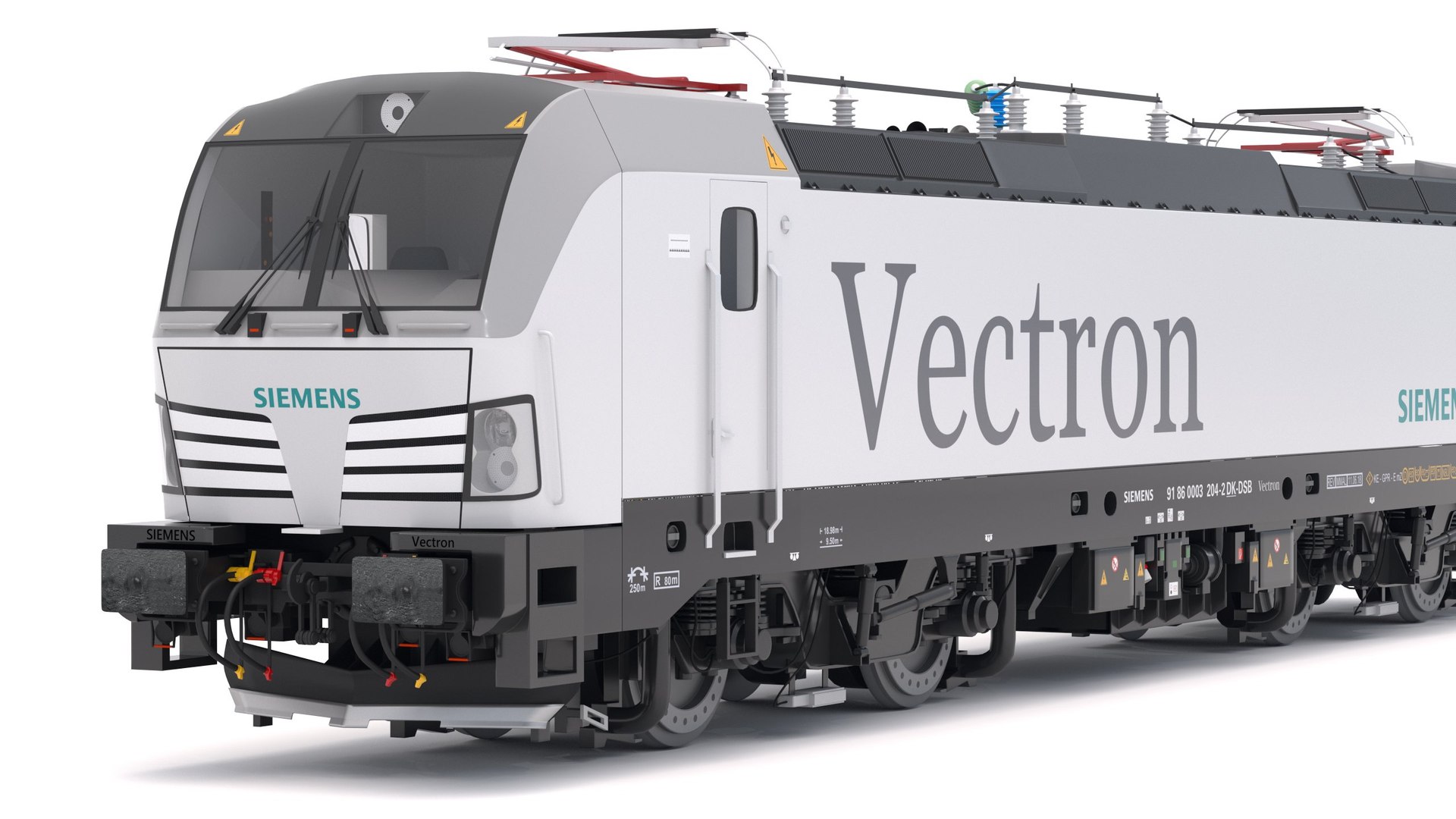 Autorack Train And Siemens Vectron Locomotive Model - TurboSquid 2319439
