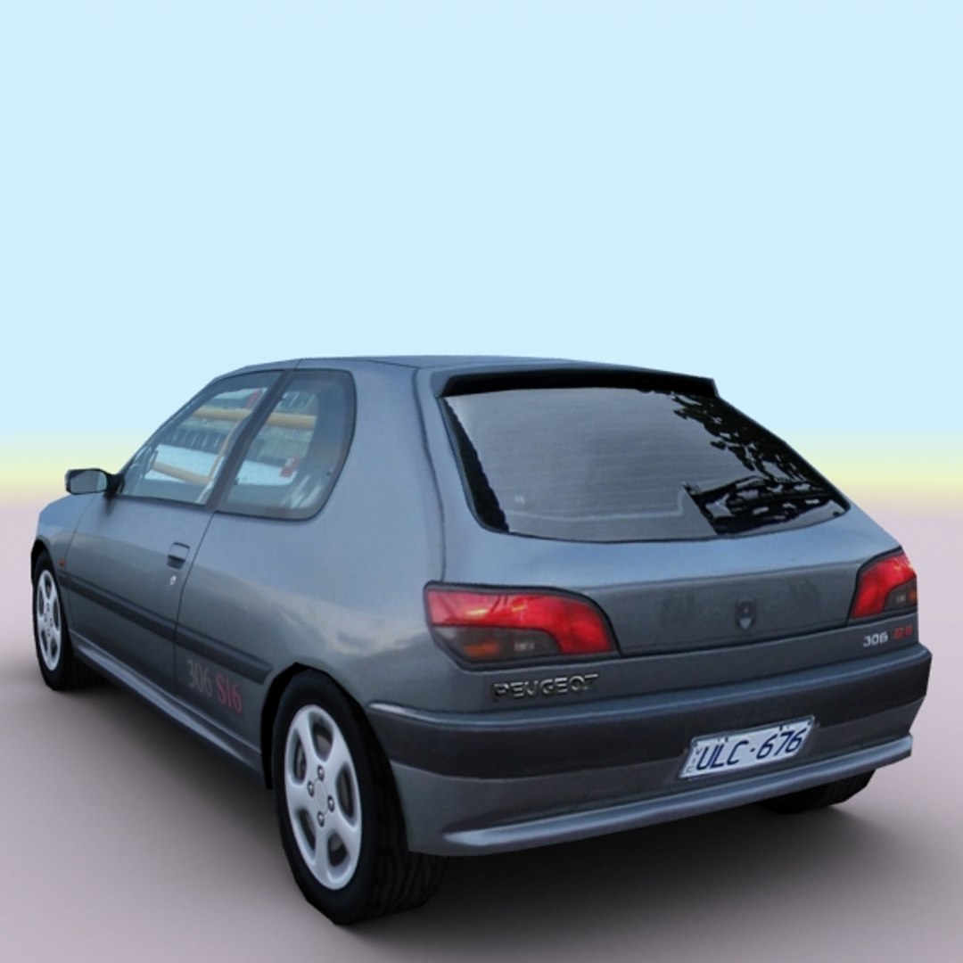 2002 Peugeot 306 3d Model