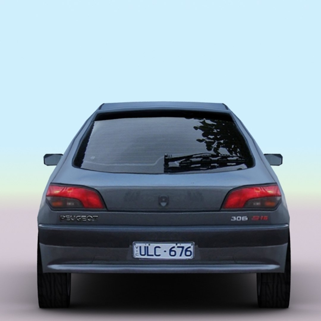 2002 Peugeot 306 3d Model