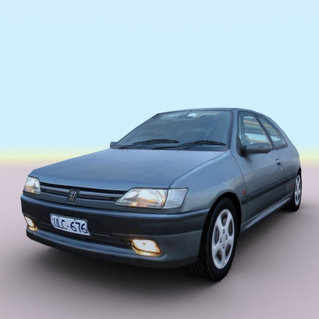 2002 Peugeot 306 3d Model