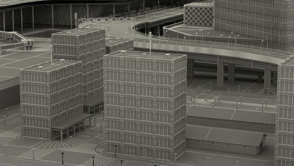 3D airport infrastructure model - TurboSquid 1487401