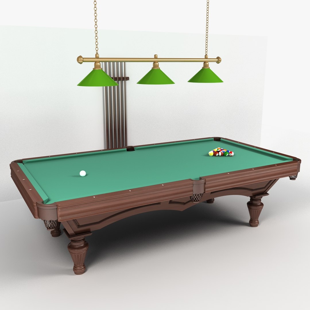 3d pool table 1 model