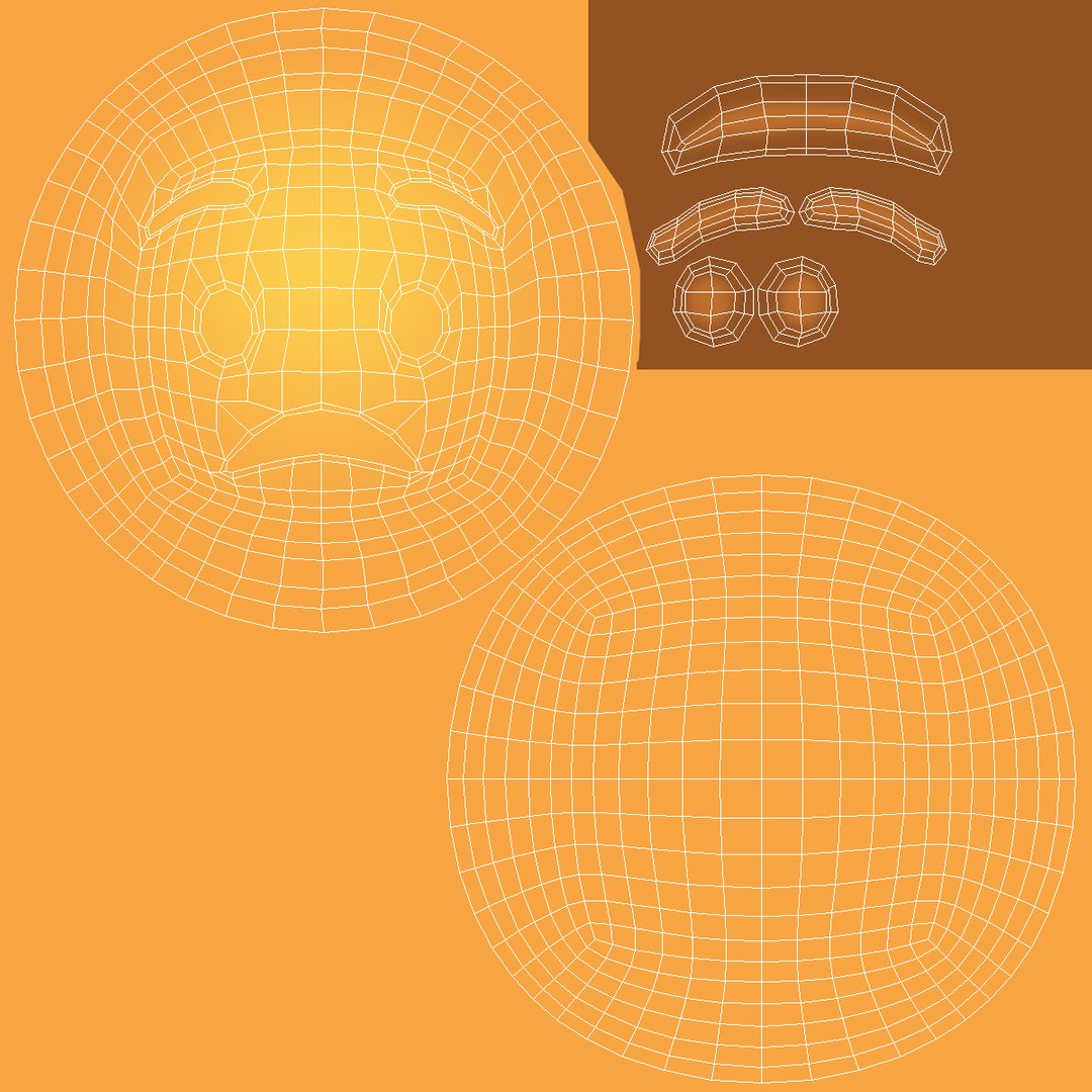 Worried emoji 3D model - TurboSquid 1533130