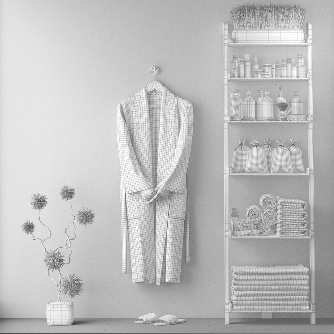 Shelves Robe Model - TurboSquid 1187243
