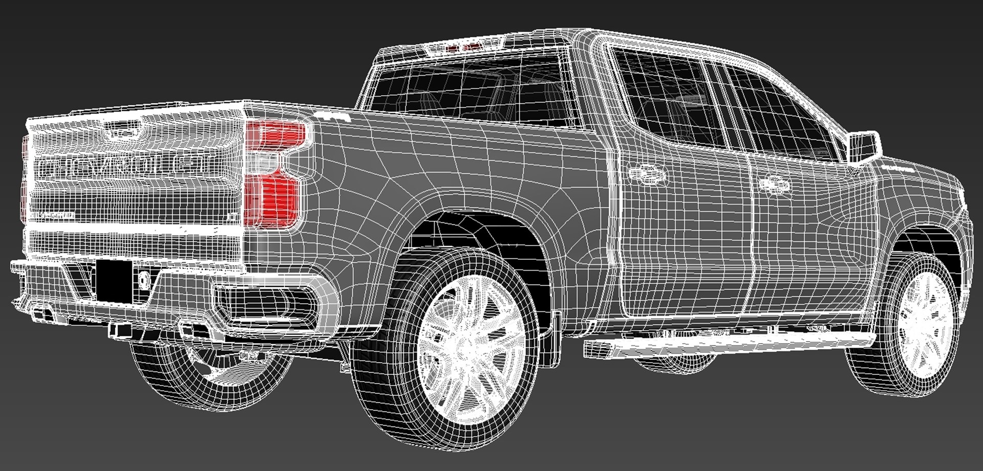 Chevrolet SIlverado 1500 LT 2019 3D Model - TurboSquid 2218556