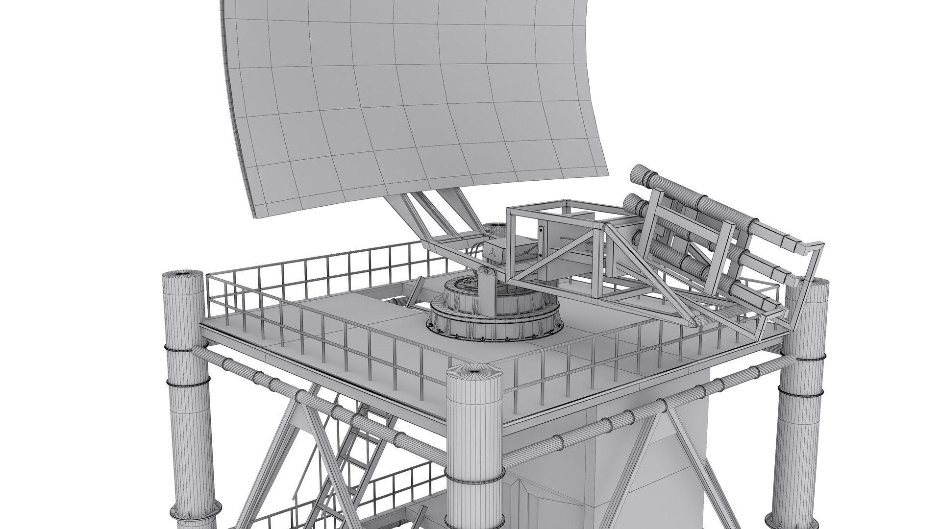 Airport Primary Surveillance Radar Model - TurboSquid 2393217