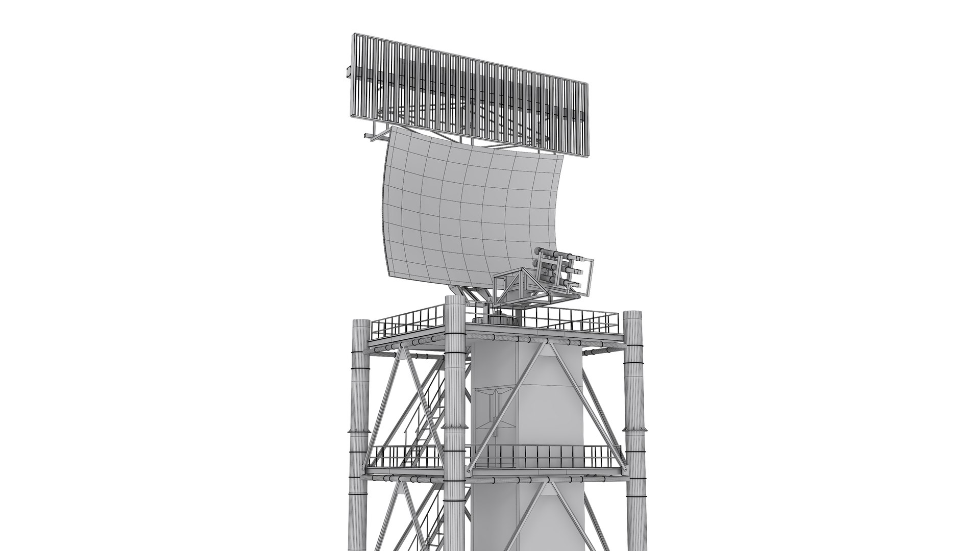 Airport Primary Surveillance Radar Model - TurboSquid 2393217