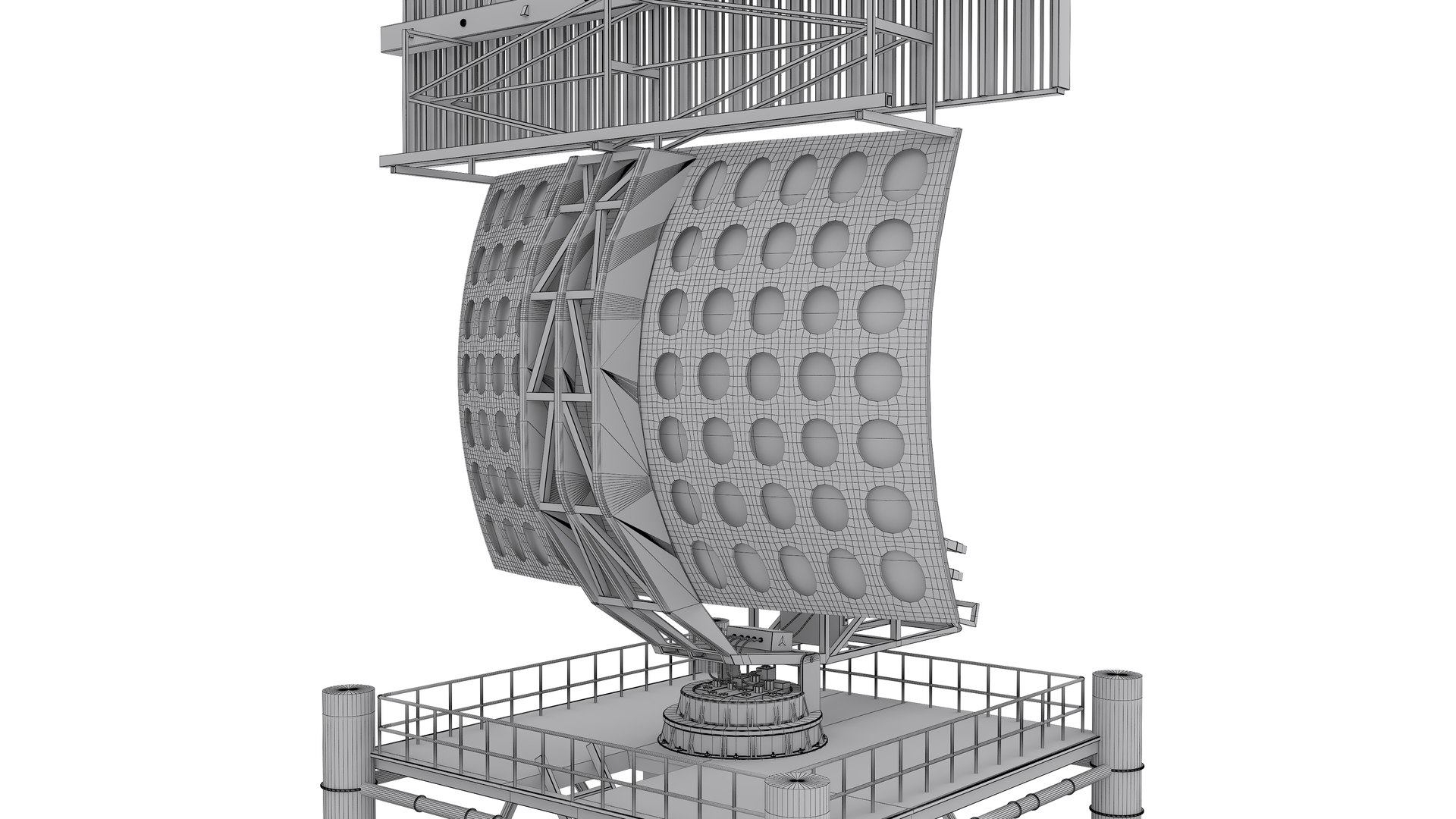 Airport Primary Surveillance Radar Model - TurboSquid 2393217