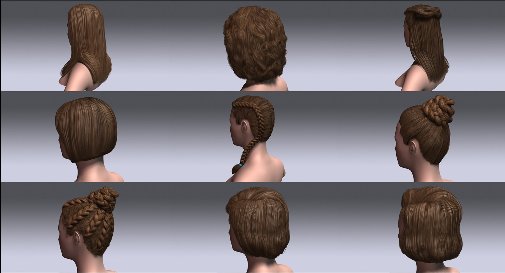 3D Model Hair 4 - TurboSquid 1446237