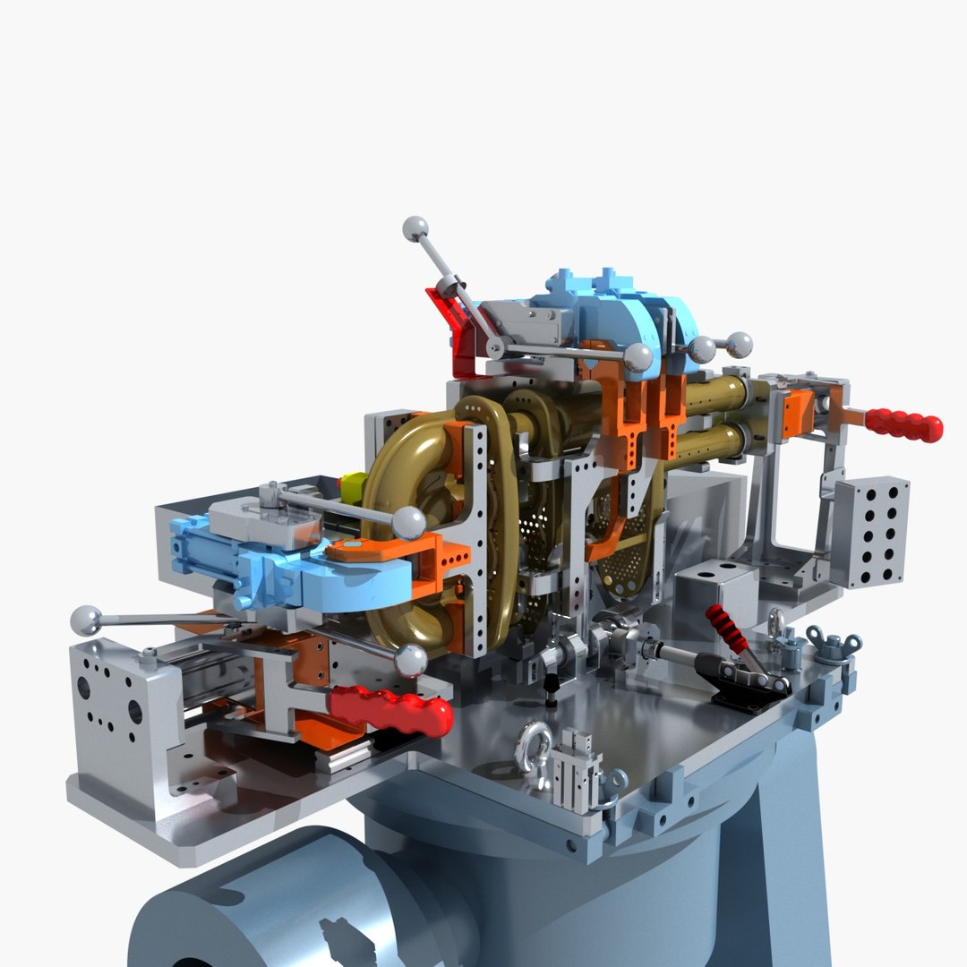 3D Industrial Equipment 46 - Welding Fixture For Automotive Positioner ...