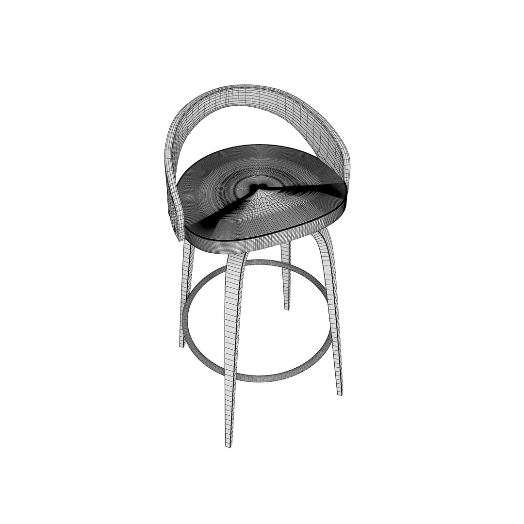 3d Bar Stool Model