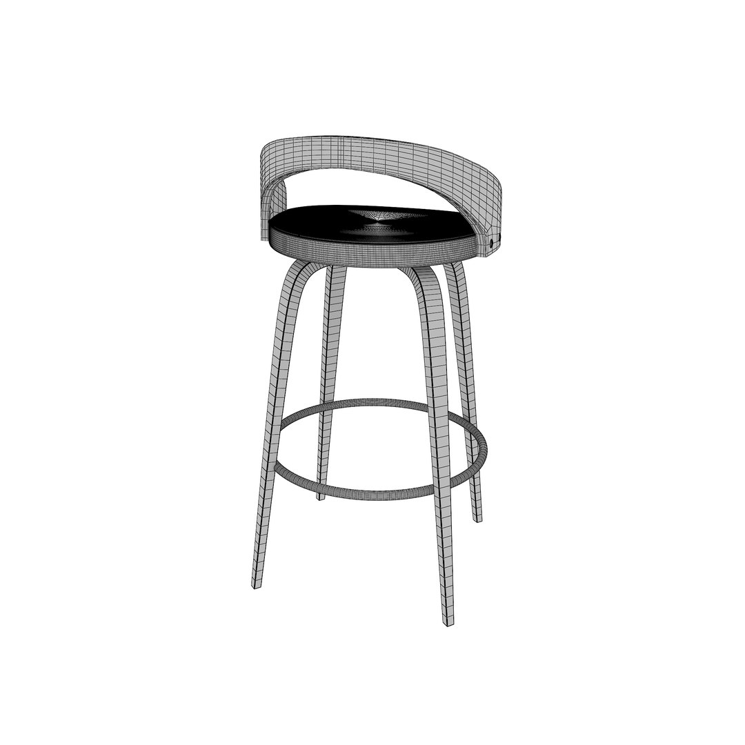 3d Bar Stool Model