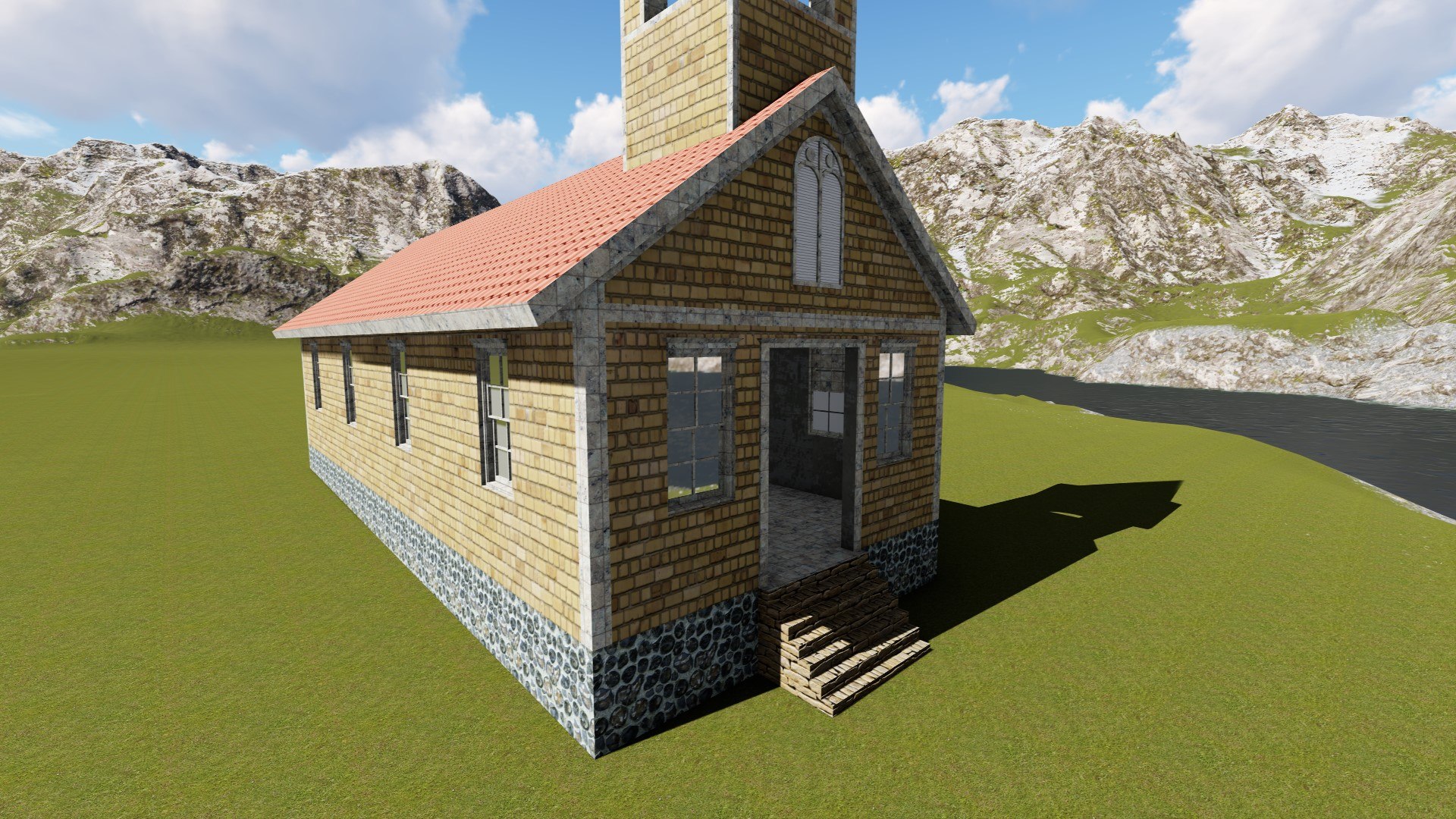 Church Building Model - TurboSquid 1355049