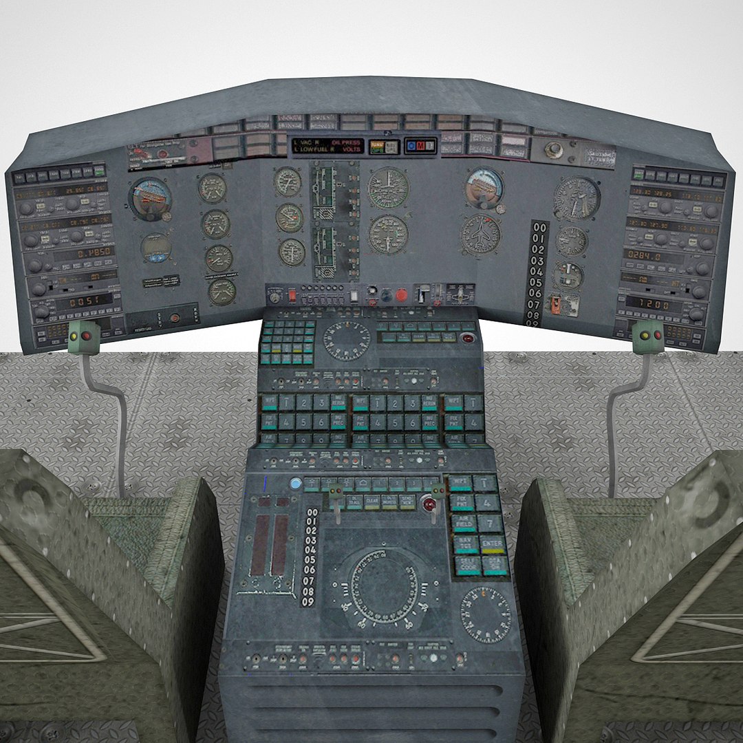 Aircraft Cockpit 3d Model