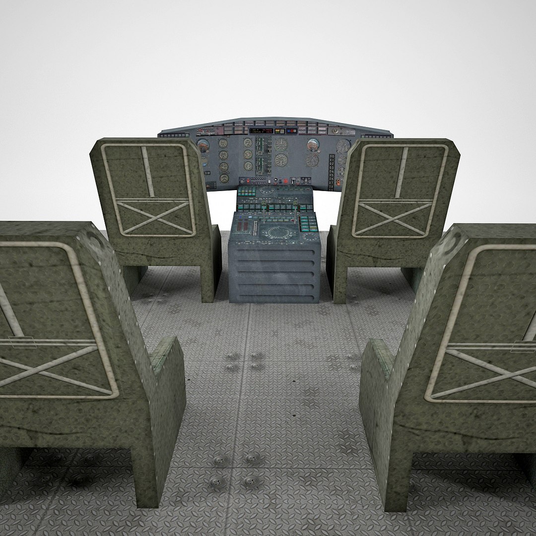 Aircraft Cockpit 3d Model