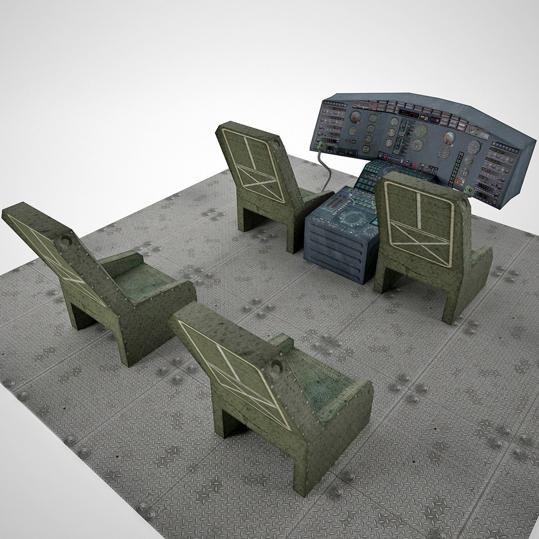 Aircraft Cockpit 3d Model