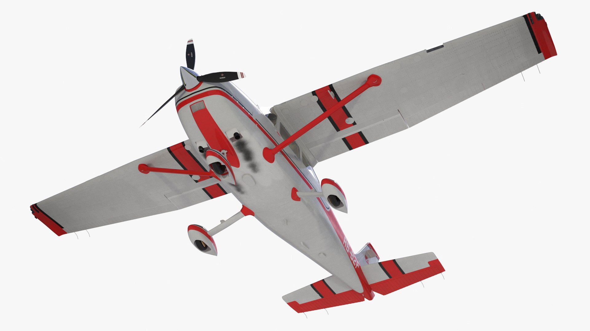 3D Model Single Engine Propeller Aircraft Cessna 182 - TurboSquid 2307468