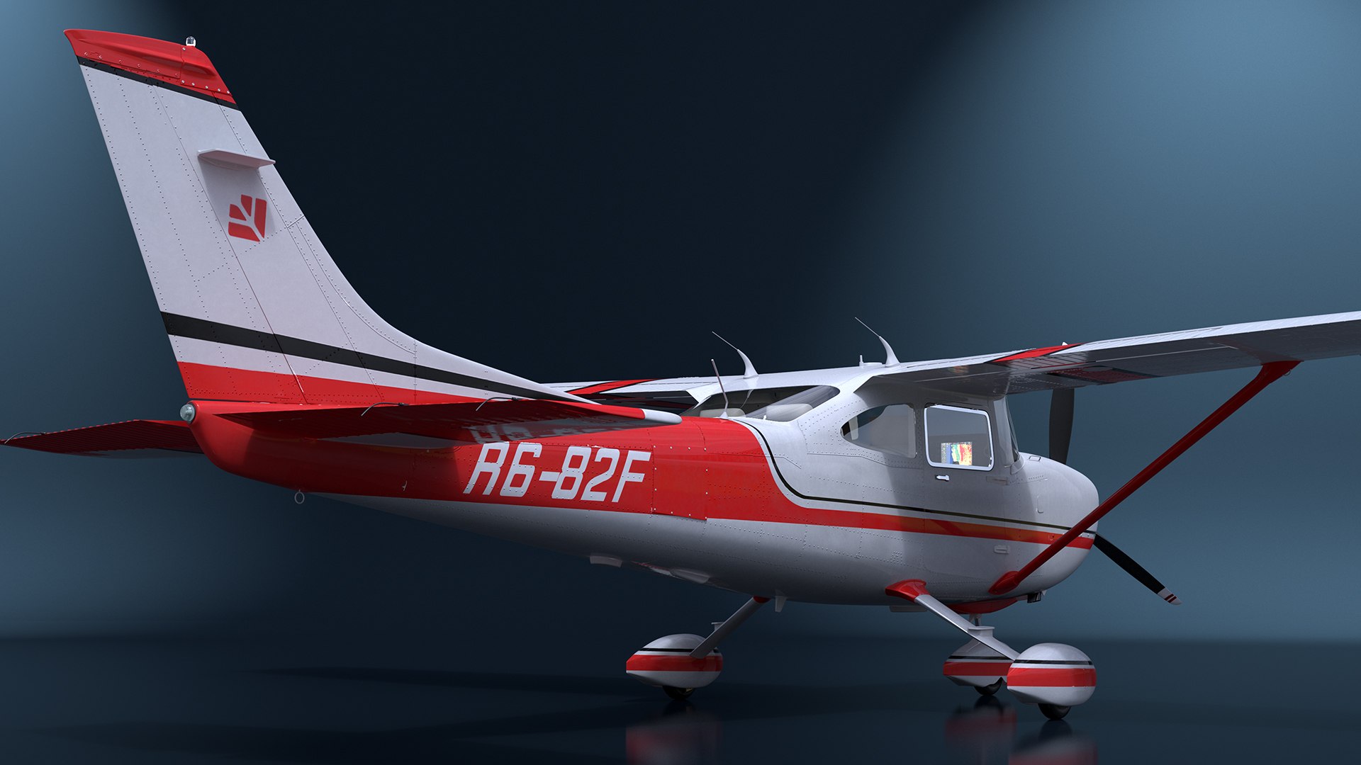 3D Model Single Engine Propeller Aircraft Cessna 182 - TurboSquid 2307468