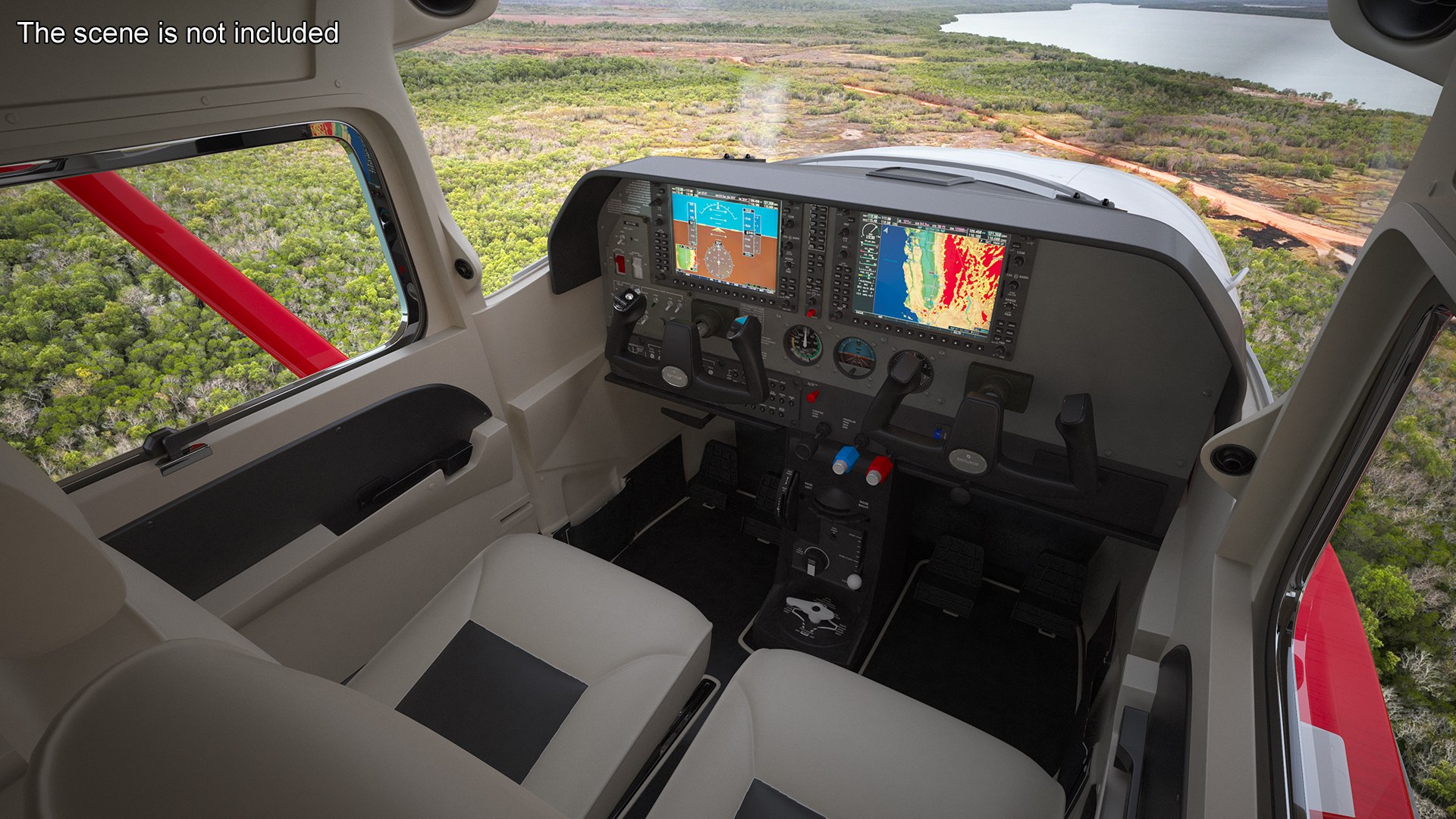 3D Model Single Engine Propeller Aircraft Cessna 182 - TurboSquid 2307468