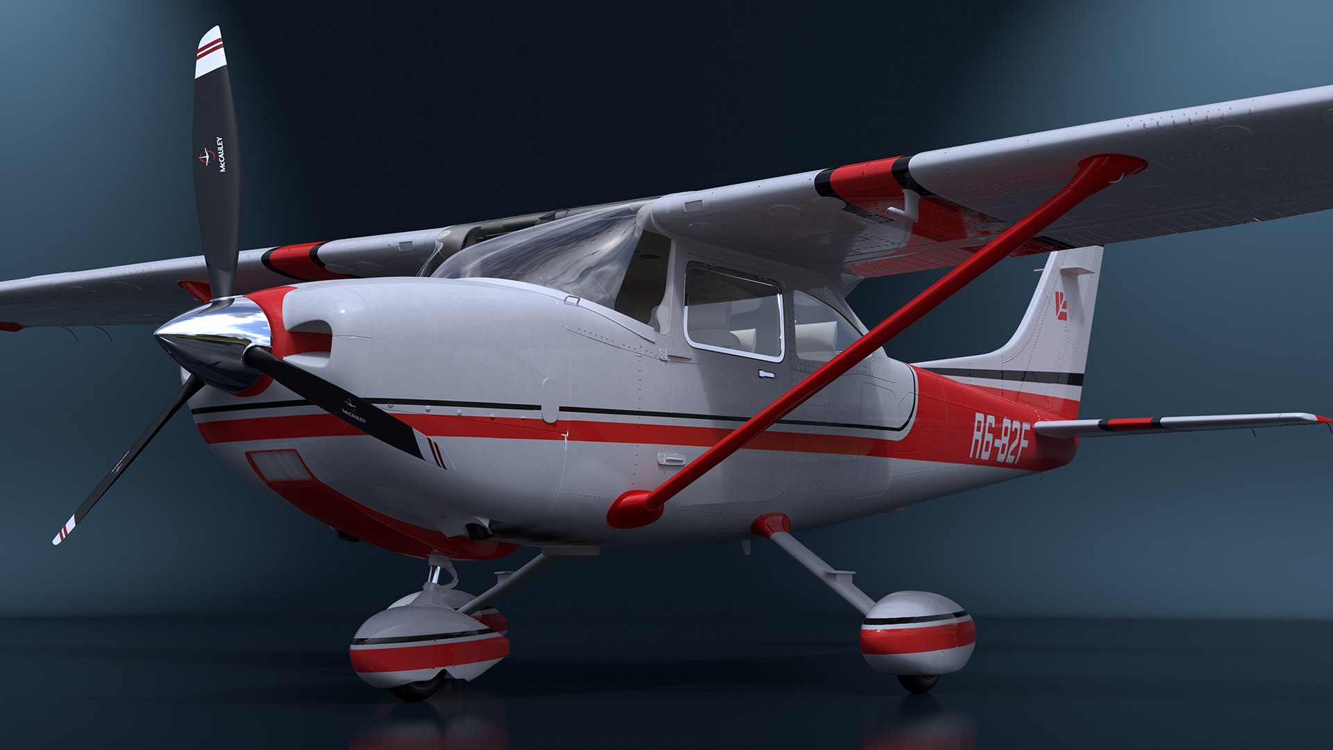 3D Model Single Engine Propeller Aircraft Cessna 182 - TurboSquid 2307468