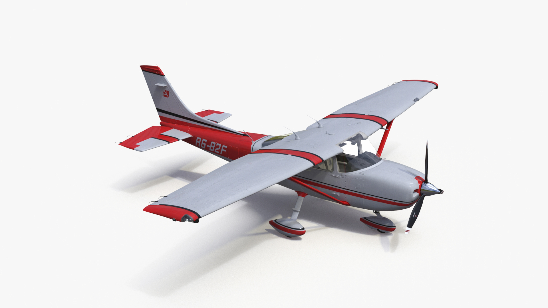 3D Model Single Engine Propeller Aircraft Cessna 182 - TurboSquid 2307468