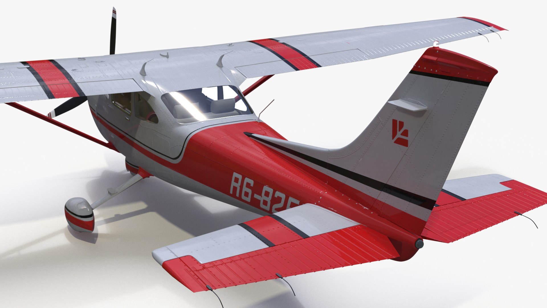 3D Model Single Engine Propeller Aircraft Cessna 182 - TurboSquid 2307468