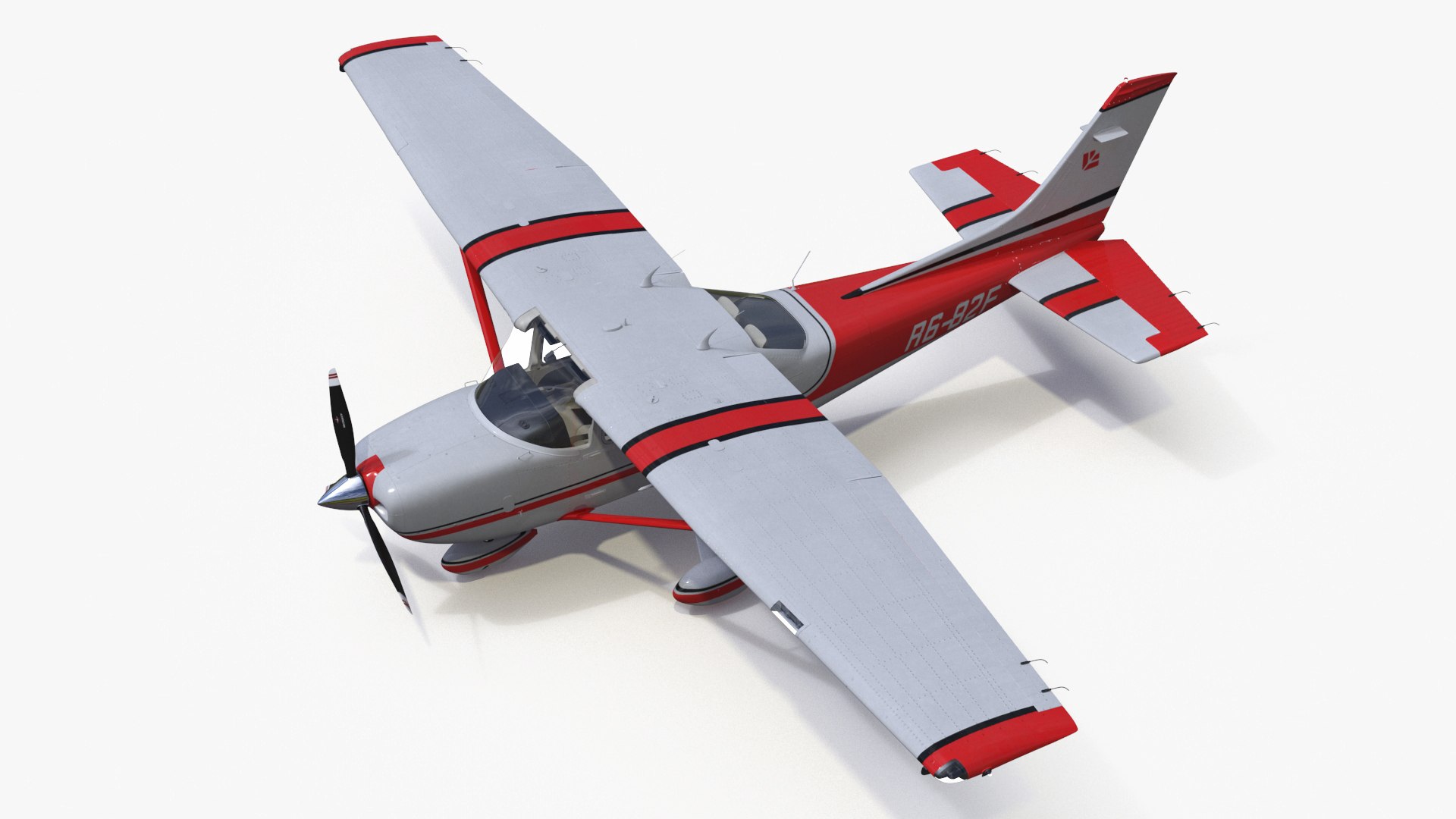 3D Model Single Engine Propeller Aircraft Cessna 182 - TurboSquid 2307468