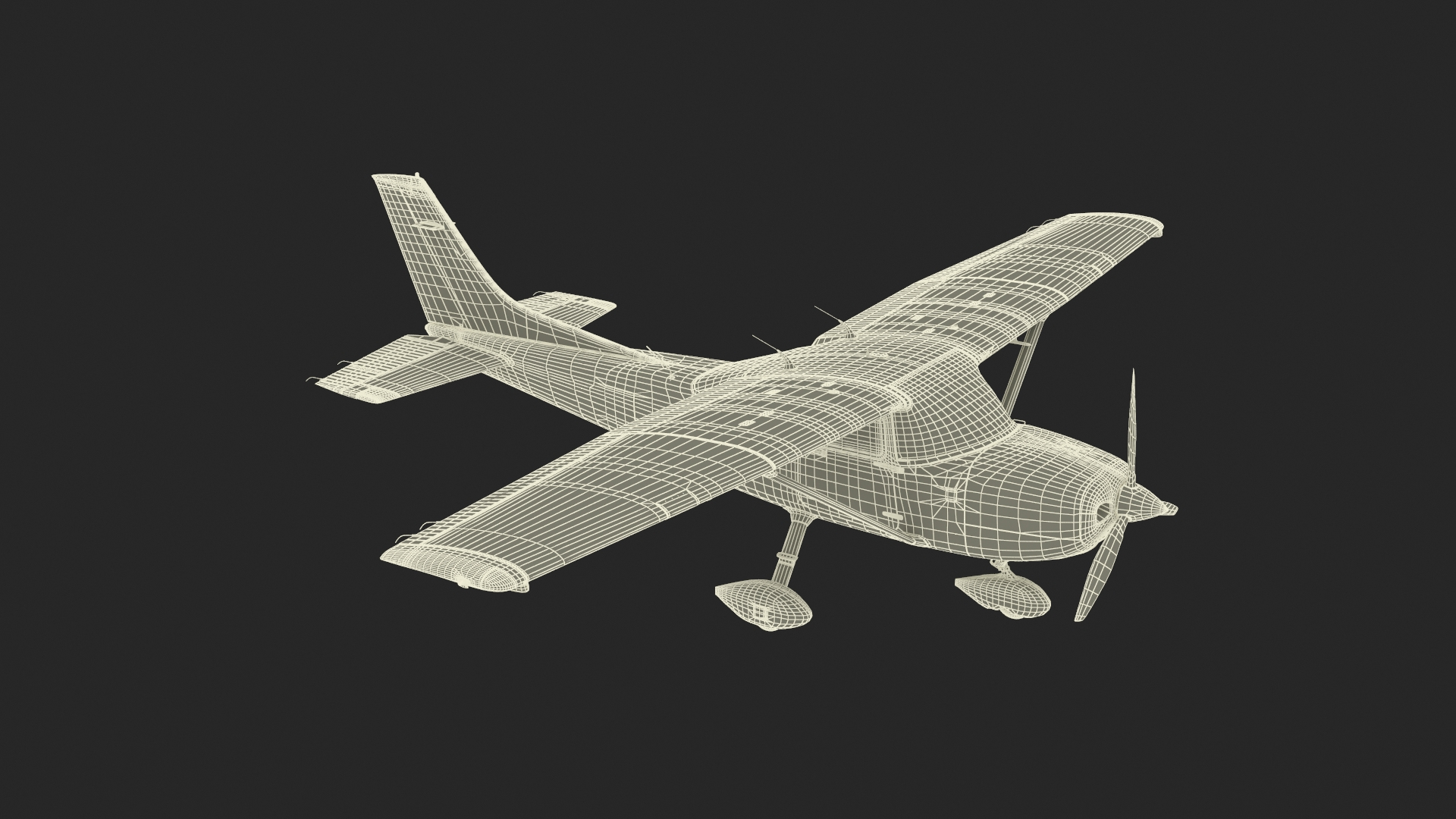 3D Model Single Engine Propeller Aircraft Cessna 182 - TurboSquid 2307468