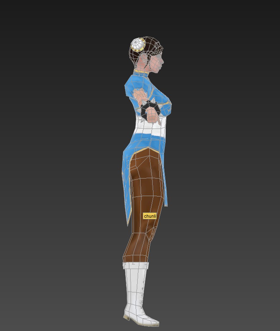 3d Chun Li Model