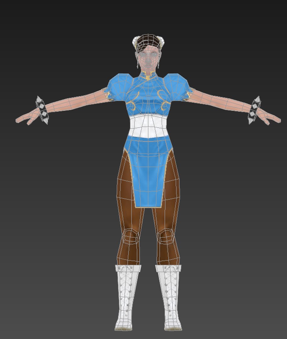 3d Chun Li Model