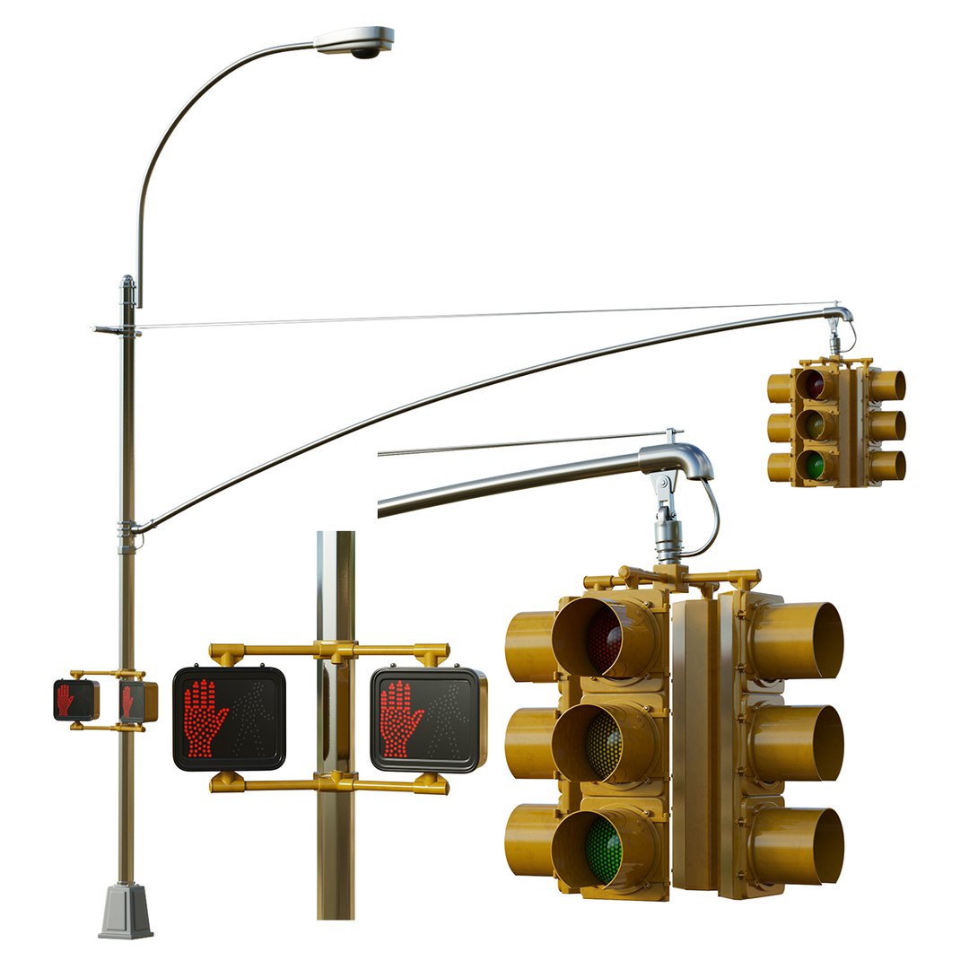 Traffic Light 04 3D Model - TurboSquid 2275202