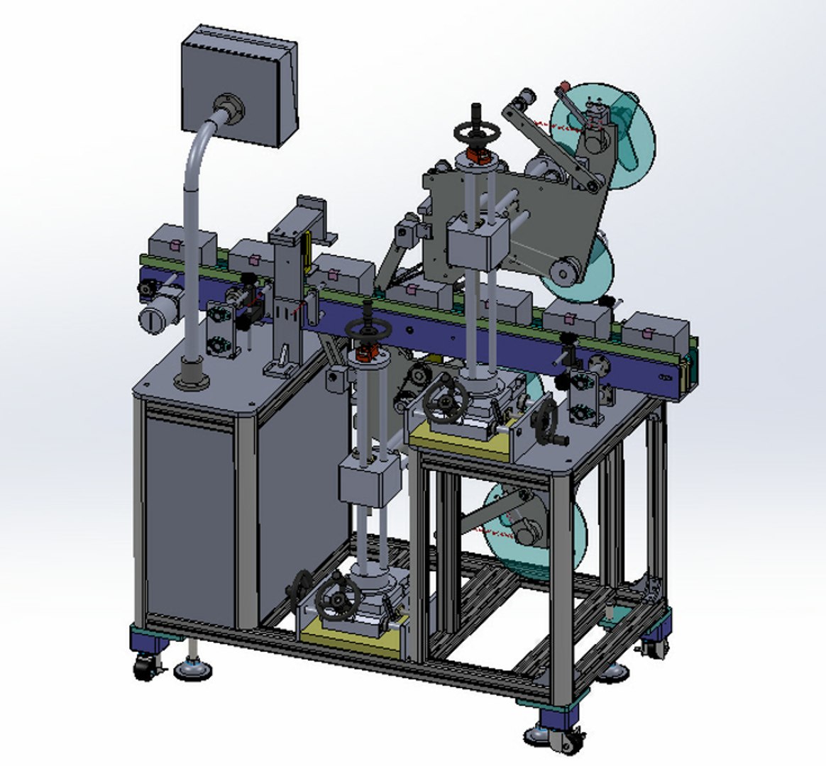 3D Automatic Box Labeling Machine - TurboSquid 1827980