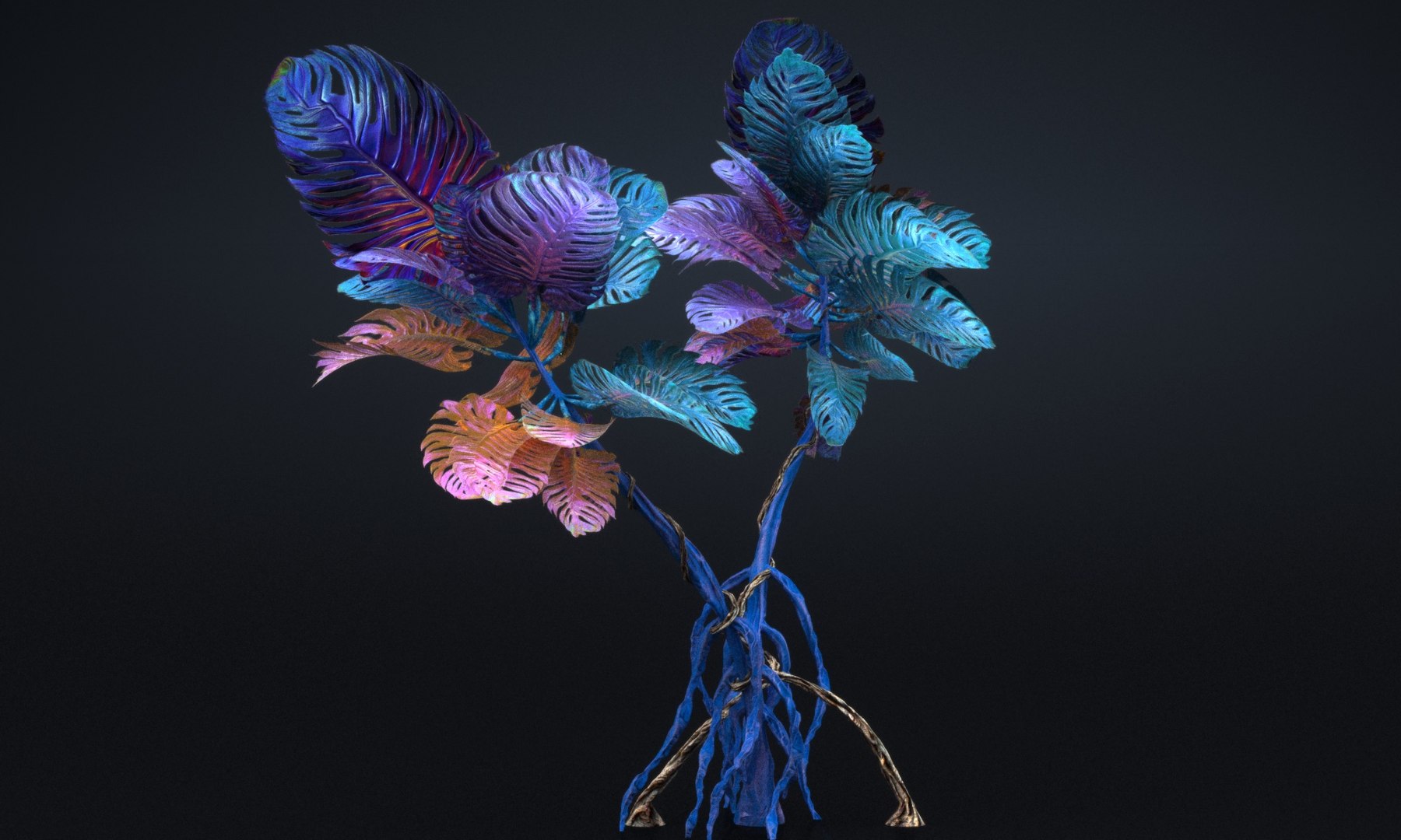 3D Alien Plants Animated Pack - TurboSquid 2178663