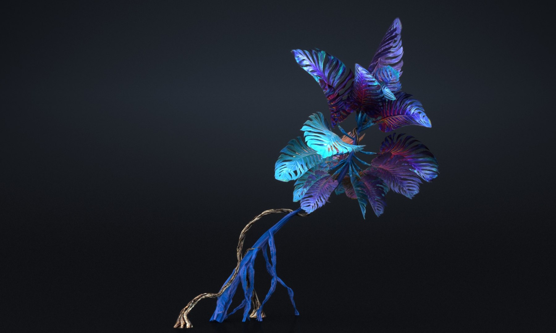 3D Alien Plants Animated Pack - TurboSquid 2178663