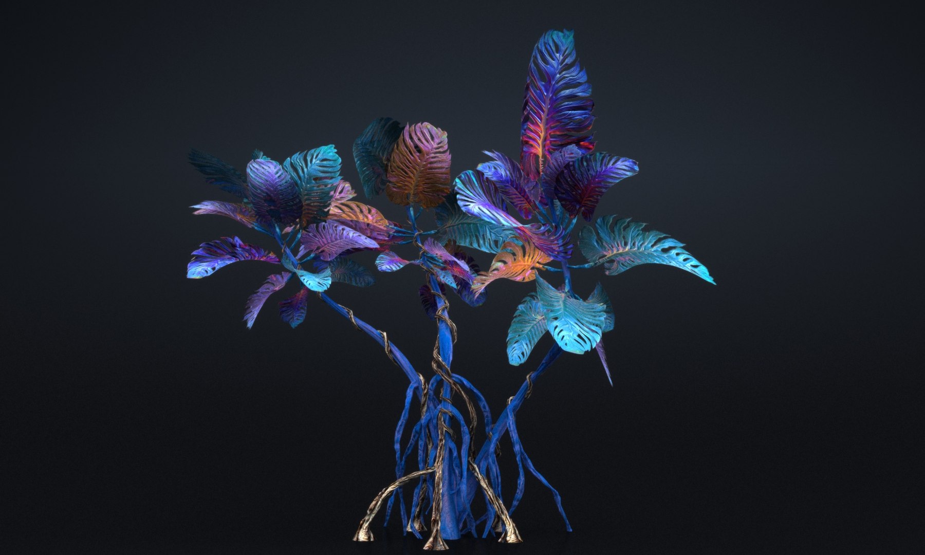 3D Alien Plants Animated Pack - TurboSquid 2178663