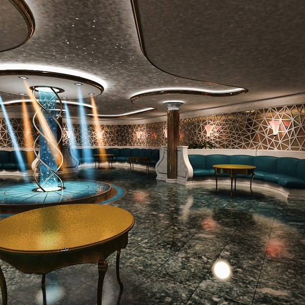 3d night club model