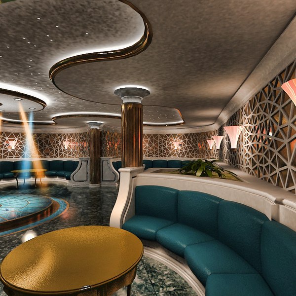3d night club model