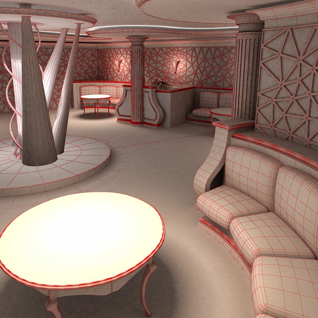 3d Night Club Model
