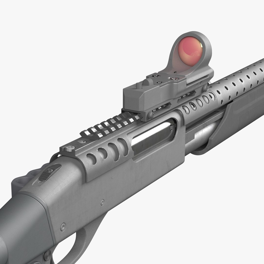 Tactical Remington 870 3d Model