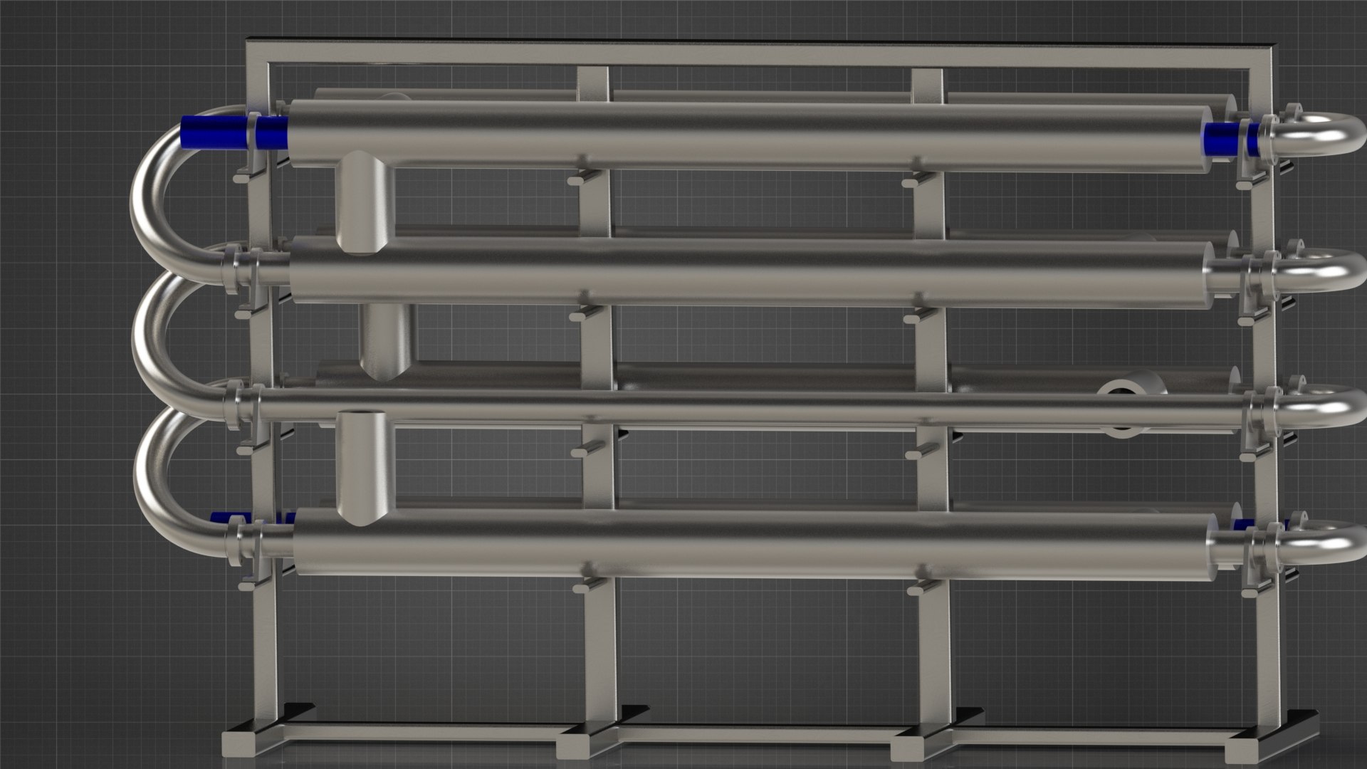 3D DOUBLE-PIPE EXCHANGERS - TurboSquid 1995908